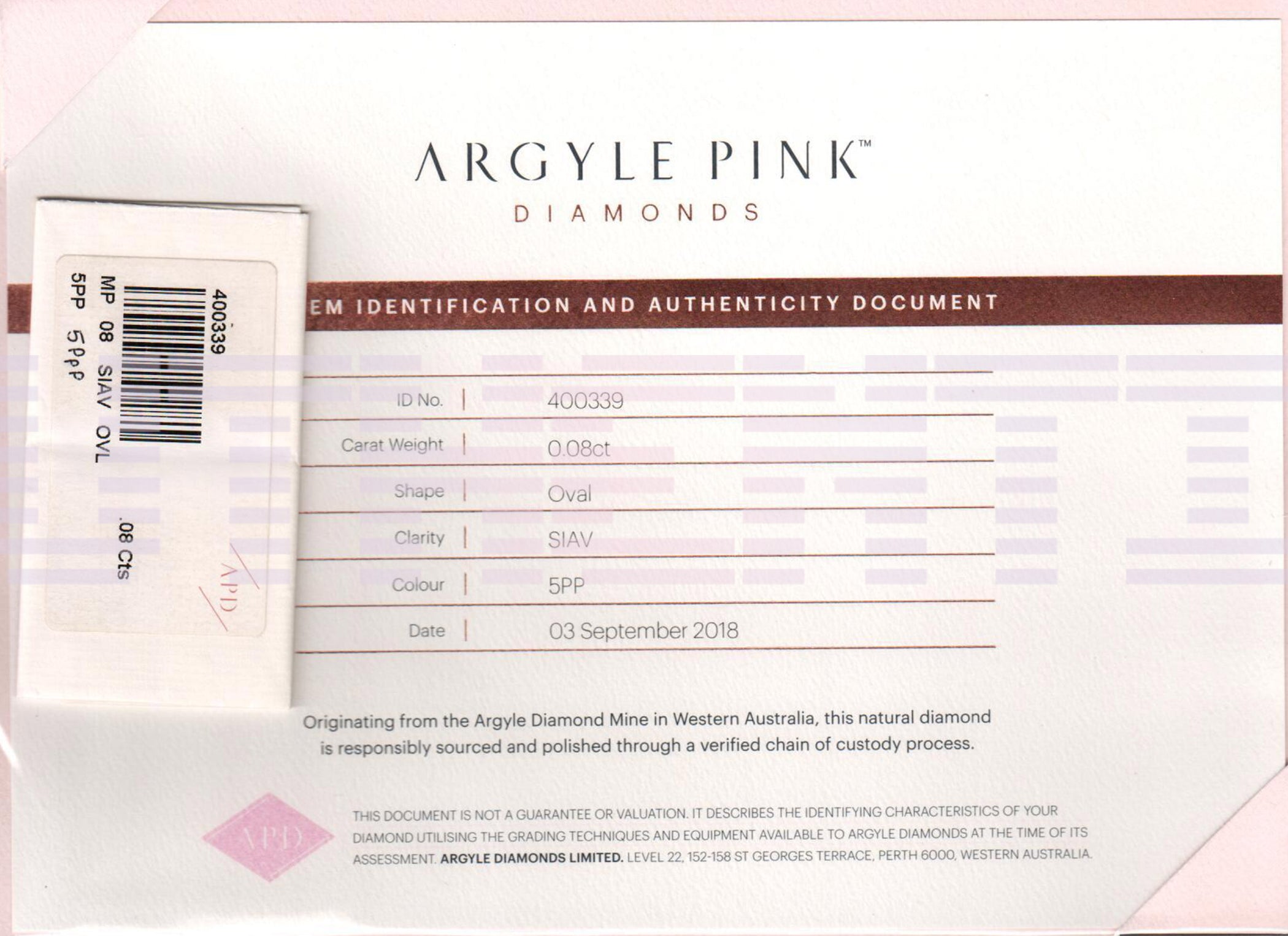 0.08/0.08ct Oval 5PP Argyle Pink™ Diamond Pair – J FINE