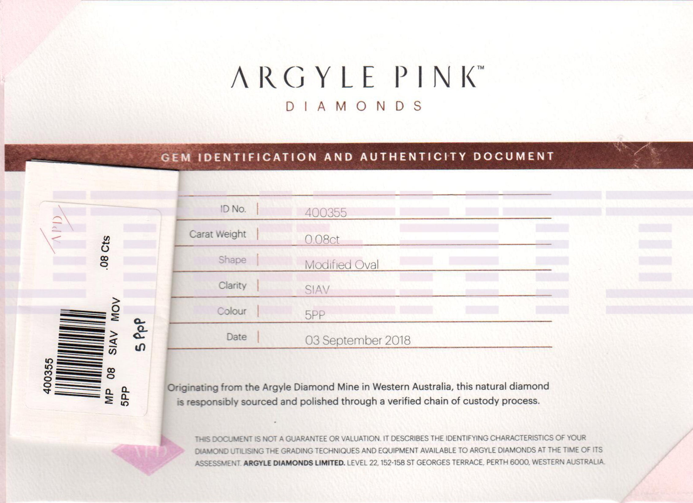 0.08/0.08ct Oval 5PP Argyle Pink™ Diamond Pair – J FINE